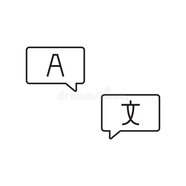 Language icon vector stock vector. Illustration of pictogram - 304223511