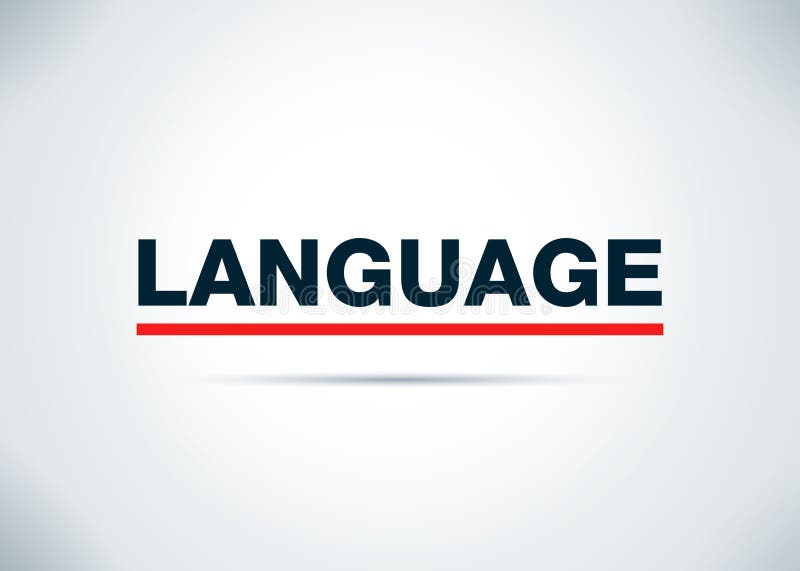 Language Abstract Flat Background Design Illustration Stock ...