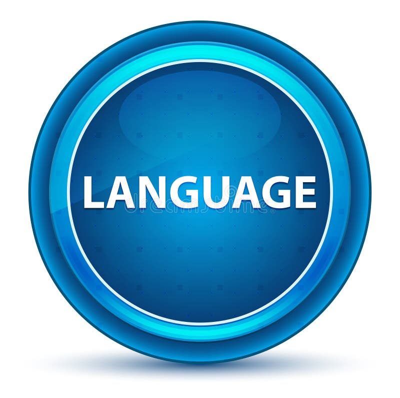 Language Eyeball Glossy Elegant Blue Round Button Abstract Stock ...