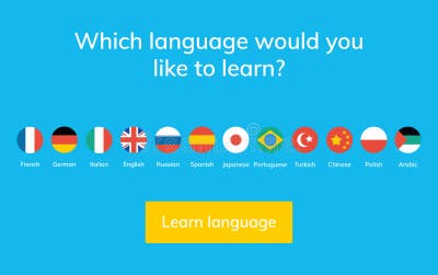 Language Learn Vector Banner Design. Language Course English Different ...