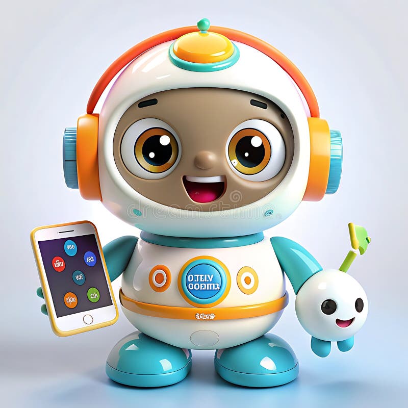 Language Learning Buddy is an AI-powered Toy Stock Illustration ...
