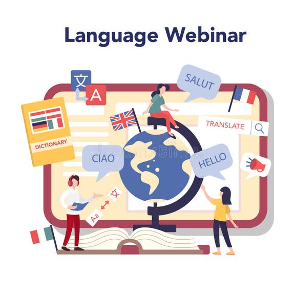 Language Learning Online Service or Platform. Study Foreign Stock ...