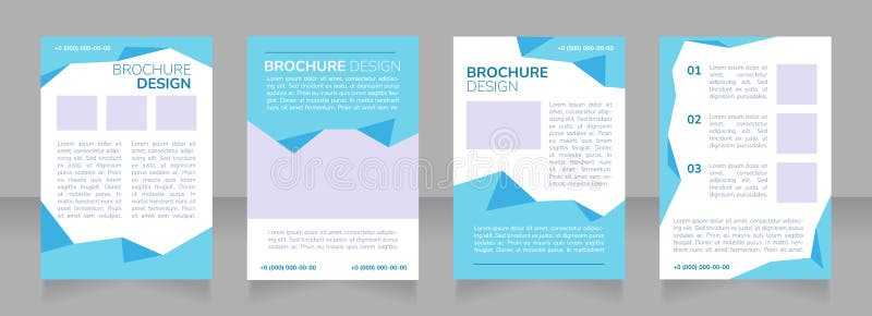 Language Learning Opportunities Blank Brochure Layout Design Stock ...