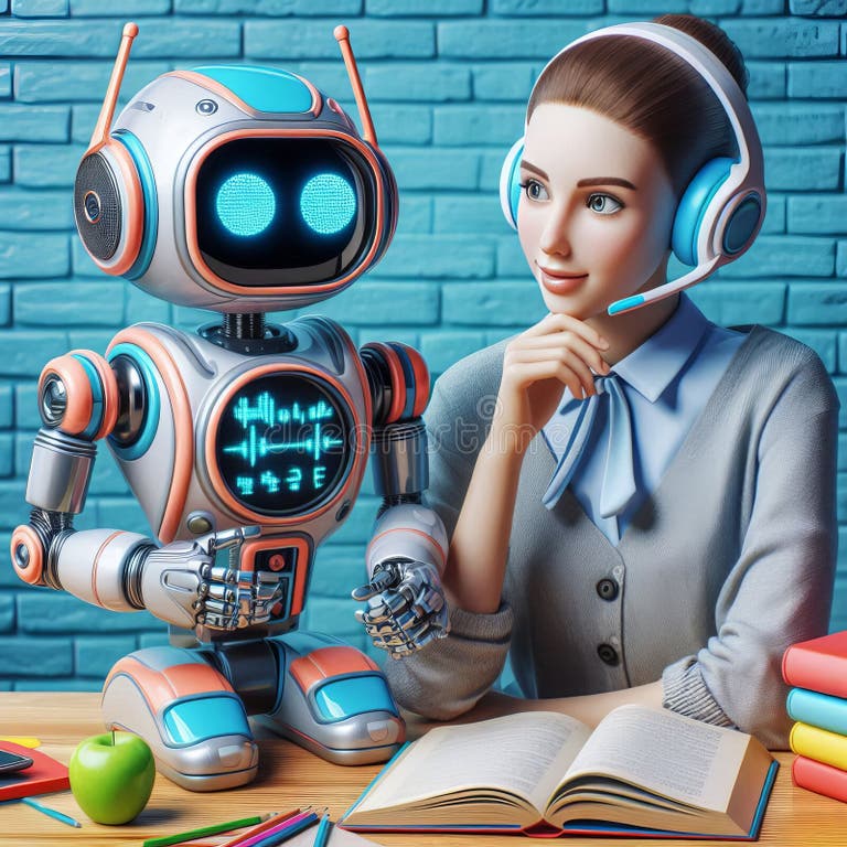 Language Learning Robot - a Robot Designed for Teachig Stock Image ...