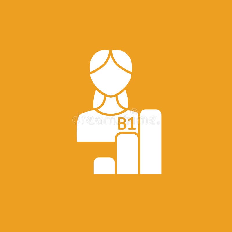 Language level glyph icon stock vector. Illustration of learning ...