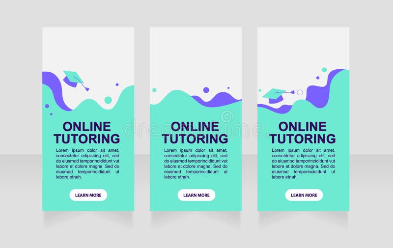Language Online Tutor Web Banner Design Template Stock Vector ...