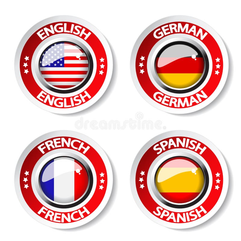 Language pointer for web stock vector. Illustration of reflection ...