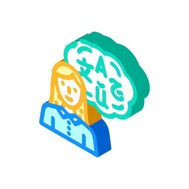 Language Proficiency Interview Job Isometric Icon Vector Illustration ...