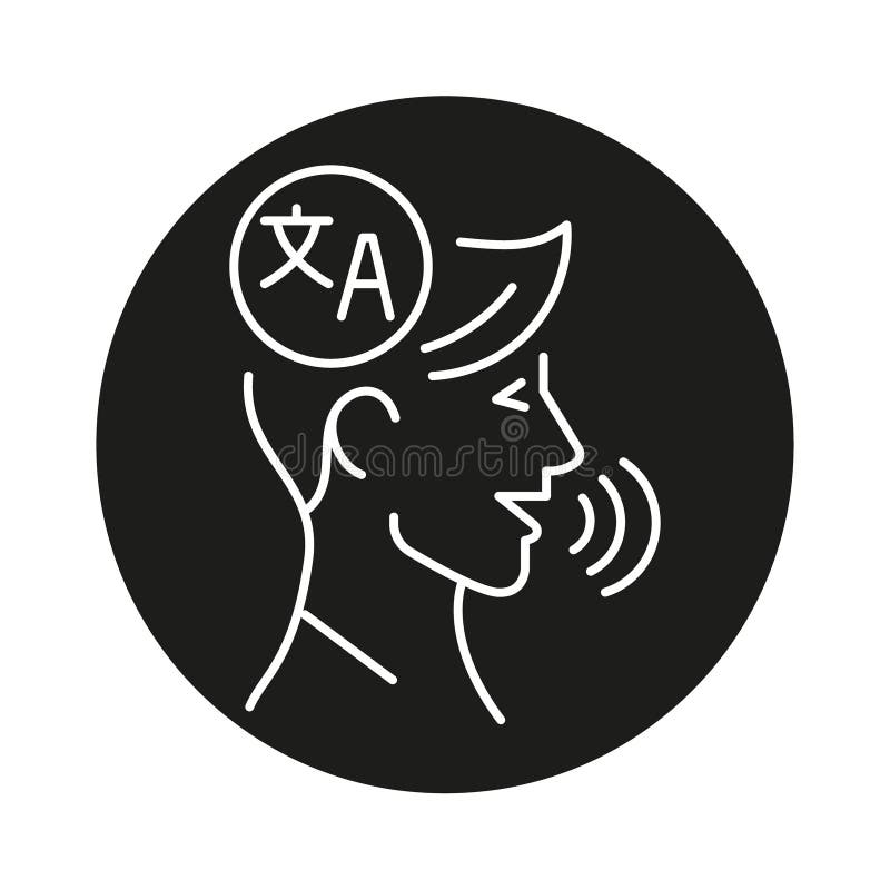 Language Proficiency Line Black Icon. Sign for Web Page, Mobile App ...