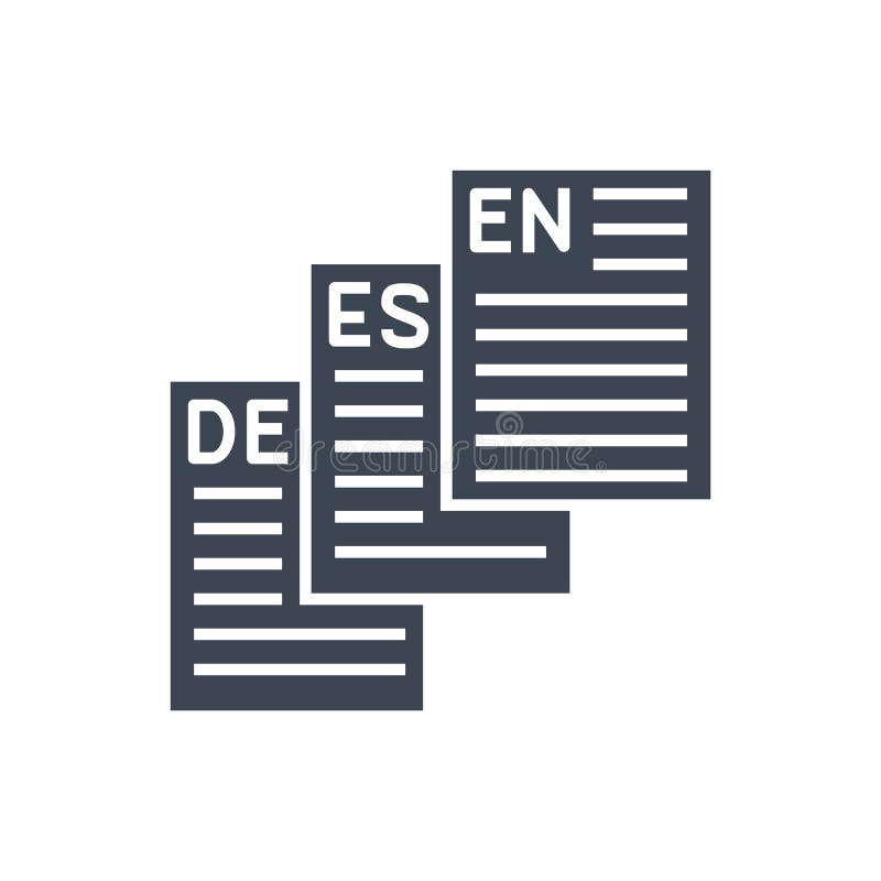 Language Vector Glyph Icon stock vector. Illustration of symbol - 196955729