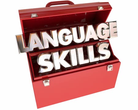 Language Skills Tools Toolbox Stock Illustration - Illustration of ...