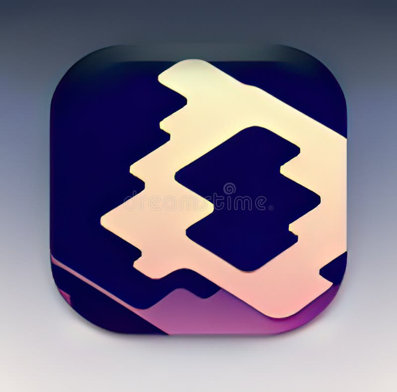 Language Software App Icon. Generative AI. Stock Image - Image of ...