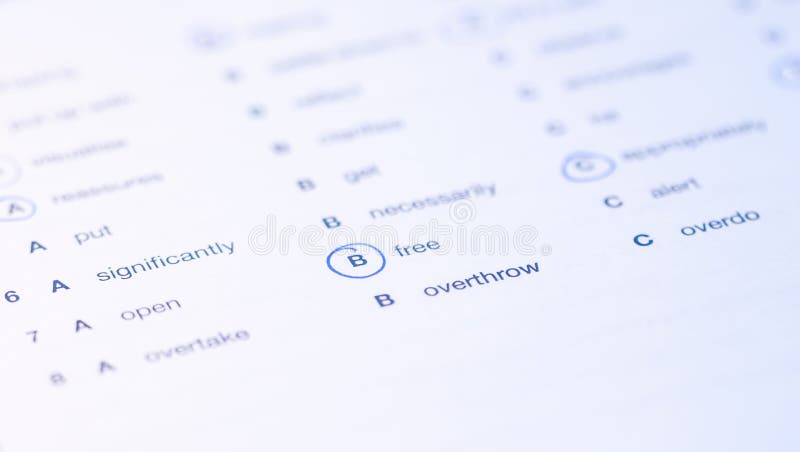 Girl with Test Paper at School Stock Photo - Image of showing, desk ...