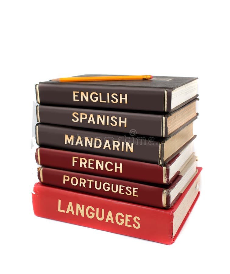 Language text books stock photo. Image of spanish, school - 9970914