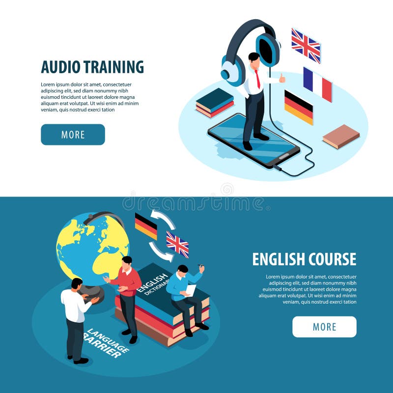 Language Training Center Infographics Stock Vector - Illustration of ...
