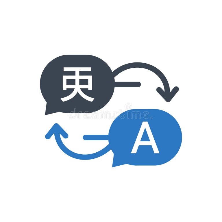 Language Translate Icon stock vector. Illustration of icon - 361529051