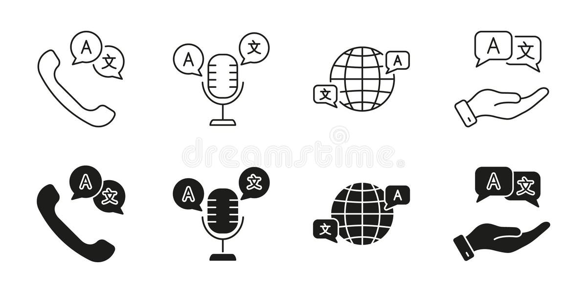 Language Global Translation Line Stock Illustrations – 1,454 Language ...