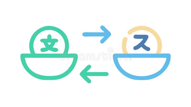 Language Translation Icon, Cross-Cultural Communication, Vector Design ...