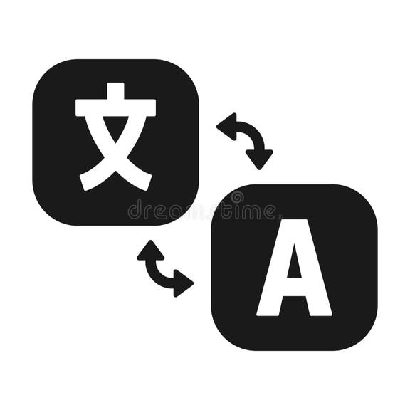 Language Translation Icon. Translate Service Vector Illustration Stock ...