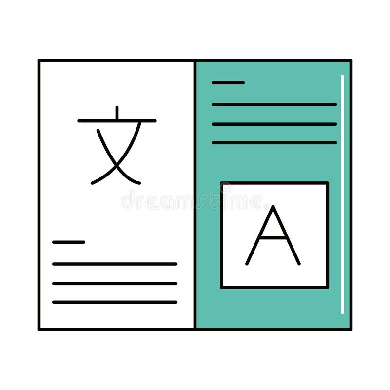 Language Translation on Paper Stock Vector - Illustration of translate ...