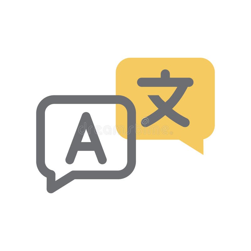 Language Translation Vector Simple Icon Stock Vector - Illustration of ... Language Translation Vector Simple Icon Stock Vector - Illustration of ...