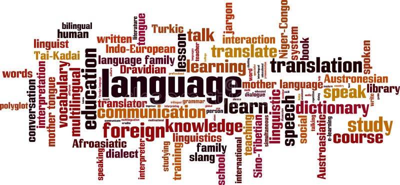 Language word cloud stock vector. Illustration of dialect - 180577479