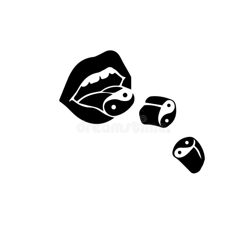 The language of Yin Yang stock illustration. Illustration of protection ...