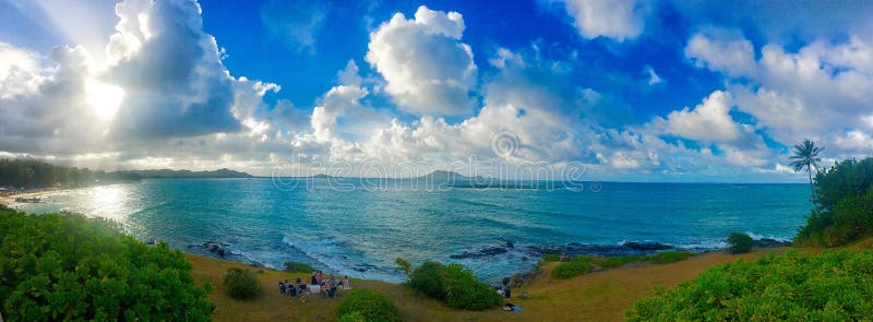 Lanikai point stock photo. Image of beach, lanikai, view - 92679586