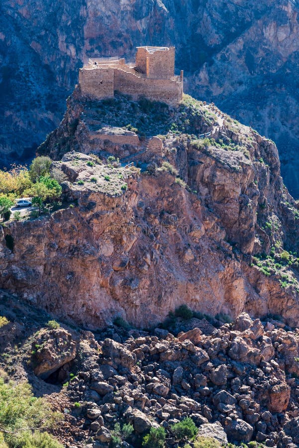 Lanjaron Castle or Also Known As Castle of the Moors in the Town of ...