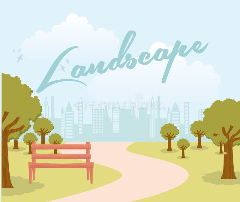 Lanscape design stock illustration. Illustration of abstract - 34772864