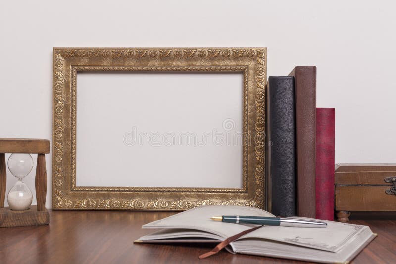 Lanscape Frame stock image. Image of painting, gold, decor - 49729091