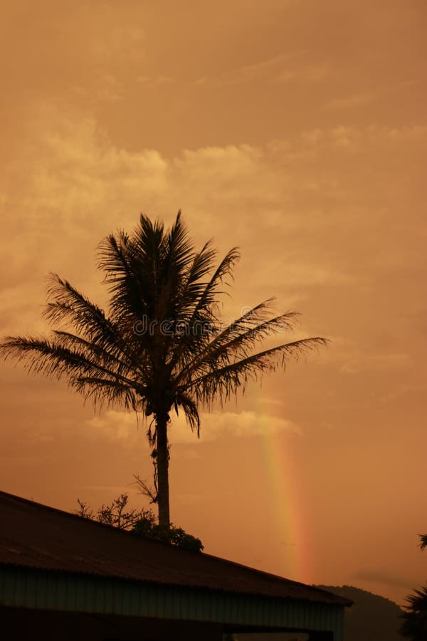 Lanscape view rainbow stock photo. Image of lanscape - 182104342