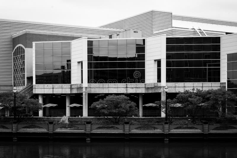 The Lansing Center, Along the Fox River in Lansing, Michigan Editorial ...
