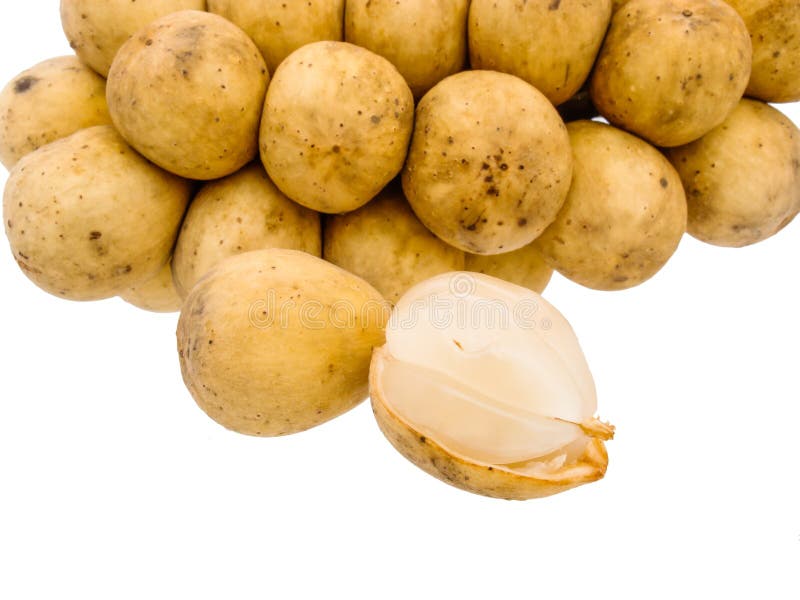 Lansium Parasiticum or Langsat Tropical Fruit Stock Image - Image of ...