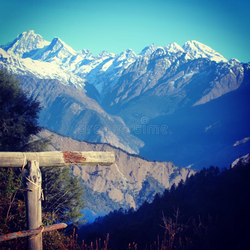 Lantang stock image. Image of nepal, lantang, hymalayas - 51973005