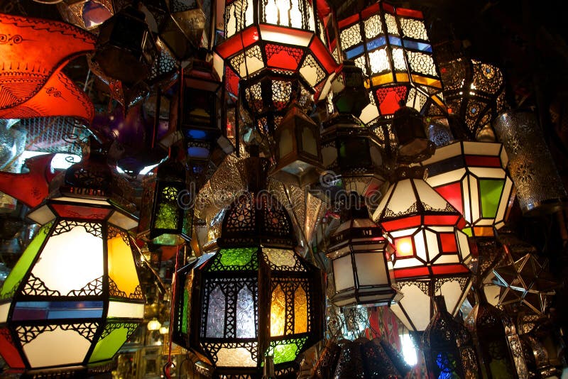 Lantern Bazaar stock image. Image of east, lighting, colors - 39611303