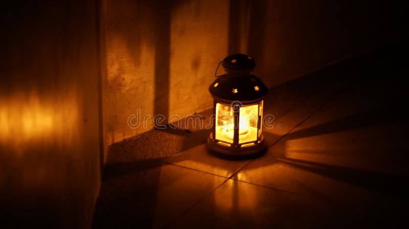 Lantern burning at night stock photo. Image of lighted - 82899550