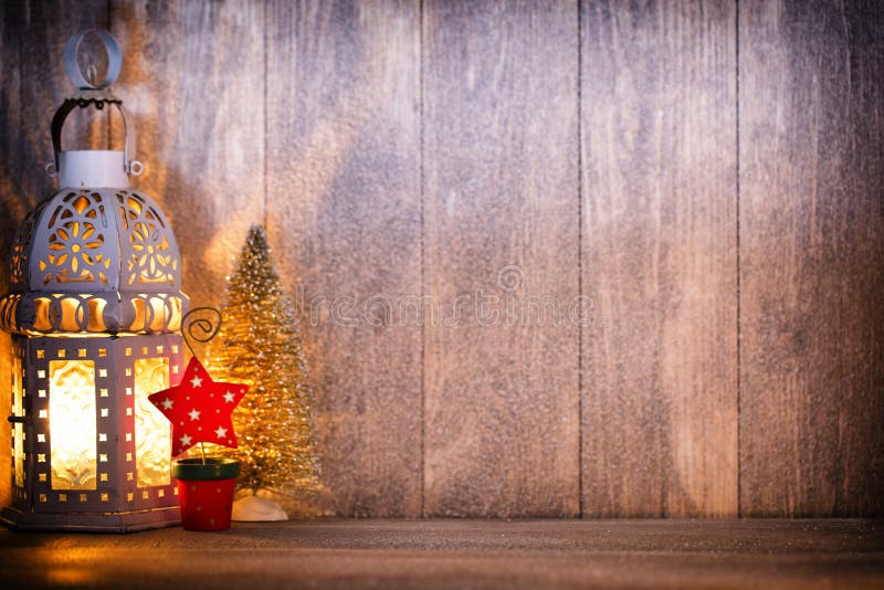 Lantern. Christmas Light, Christmas Decor and Scene. Stock Photo ...