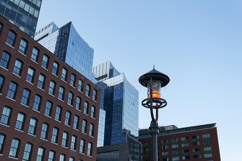 Lantern in Downtown of Boston Stock Image - Image of lantern, street ...