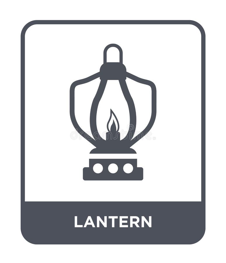 Lantern Icon in Trendy Design Style. Lantern Icon Isolated on White ...