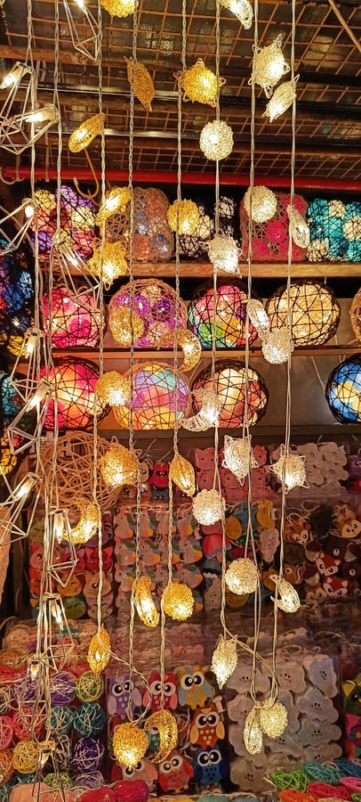 Lantern, Lanterns, Garland, Colored, Light, Bright Stock Image - Image ...