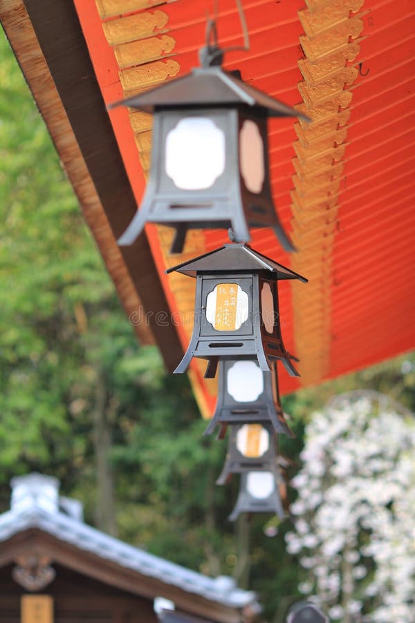 Lantern of Light Will of Gion in Yasaka Shrine in Kyoto. Stock Image ...