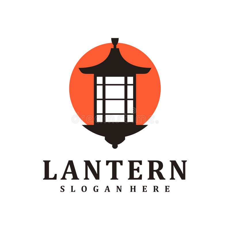 Lantern Logo Vector Illustration. Vintage Lantern Logo Design Concept ...