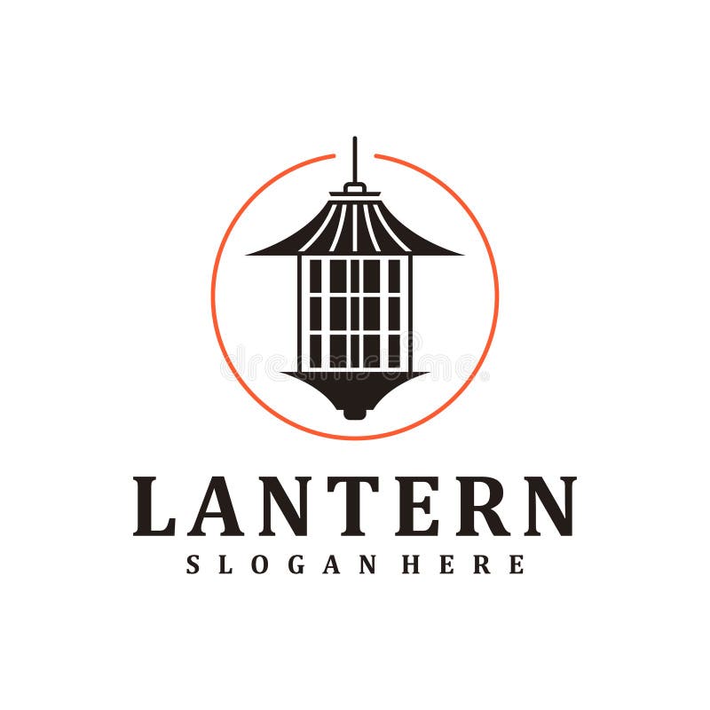 Lantern Logo Vector Illustration. Vintage Lantern Logo Design Concept ...