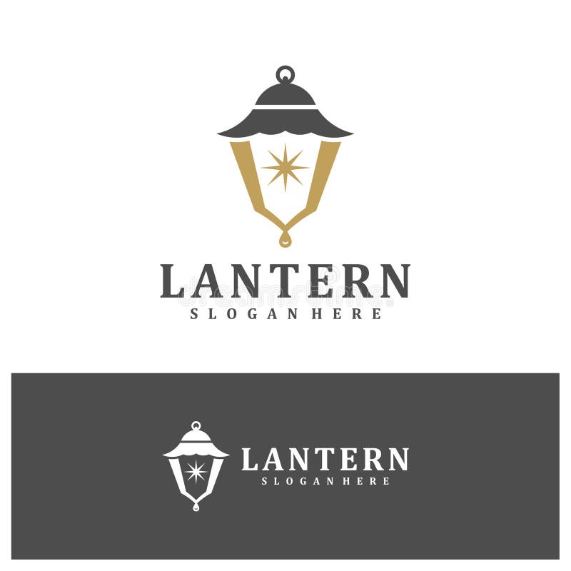 Lantern Star Logo Vector Illustration. Star Lantern Logo Design Concept Template Stock Vector ...