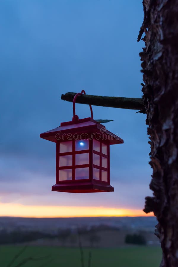 Lantern in the sunset stock photo. Image of glowing, sunlight - 51293280