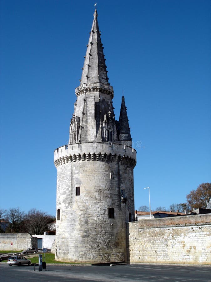 Lantern Tower La Rochelle / France Stock Image - Image of boat, aged ...