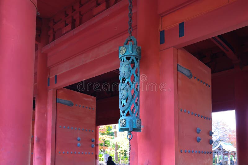 Lantern on a Traditional Red Temple Gate Structure Dec 5 2024 Editorial ...