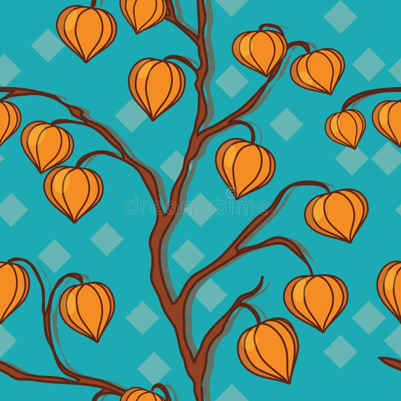 Lantern on tree stock illustration. Illustration of element - 39979898