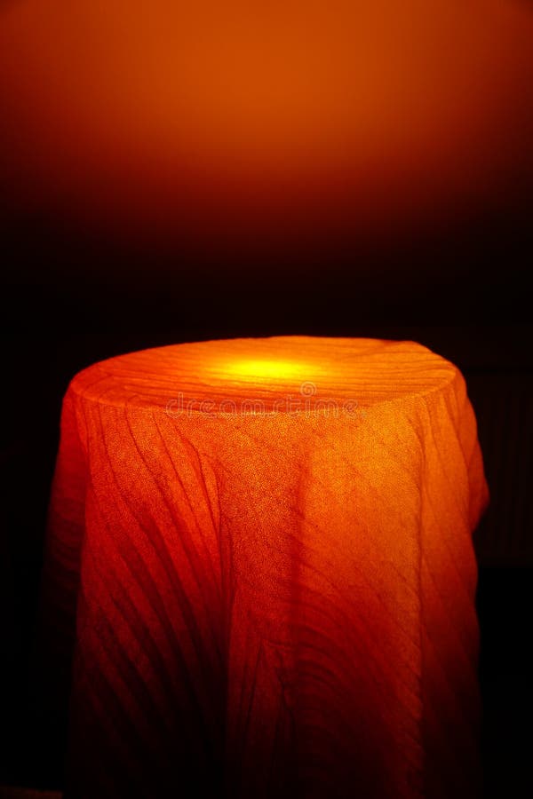 Lantern Under the Translucent Scarf Stock Image - Image of light ...